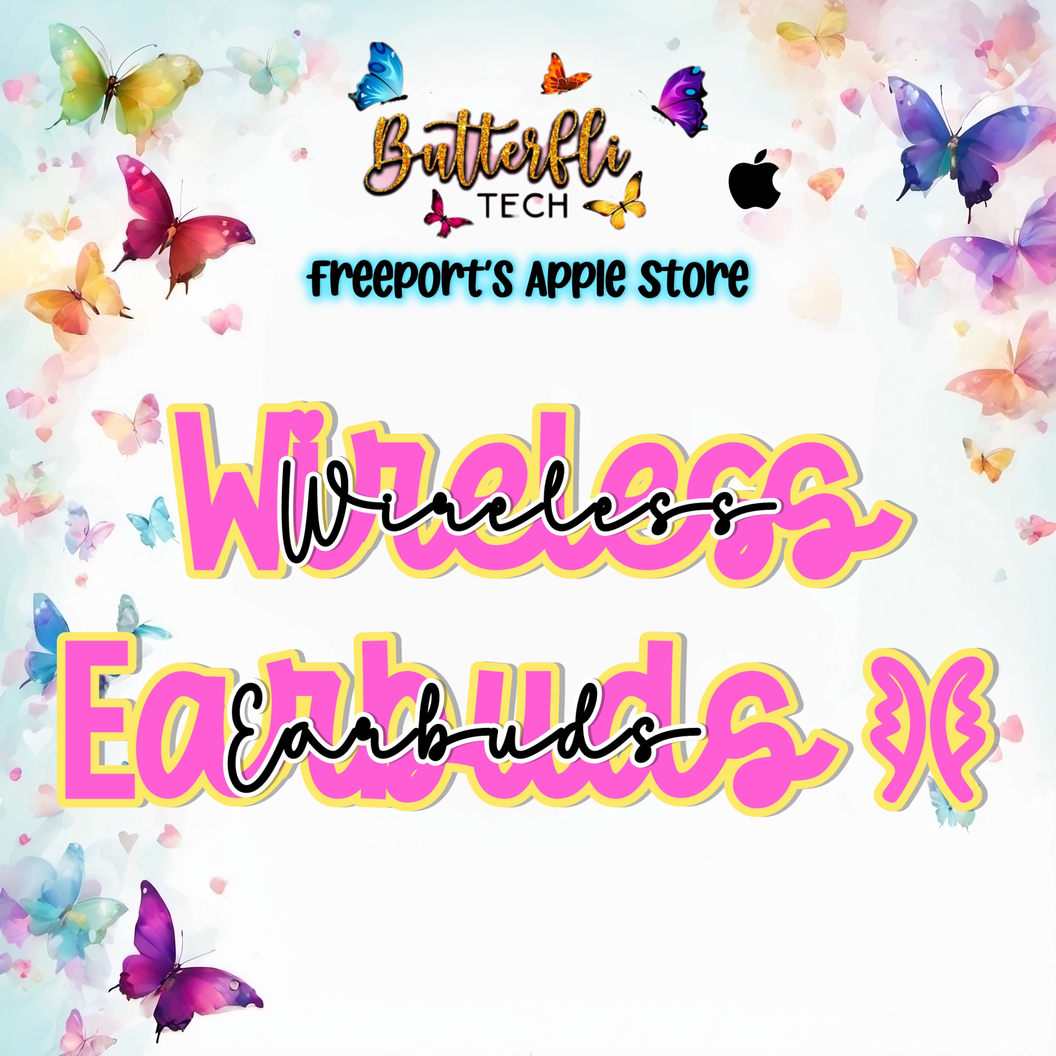 Wireless Earbuds 𐦍 – Butterfli~Technologies 𐦍